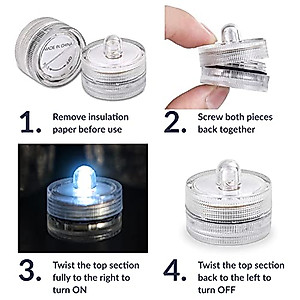 Newhouse Lighting LED Tea Lights Realistic and Bright Battery Flameless Candles, Party Water, White 36-Pack