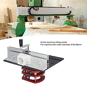 Router Lifting Base, Universal Router with Top Plate Manual Lifting Woodworking Slotting Trimming, Syringe Handpiece and Curing Light Sleeves (Black)