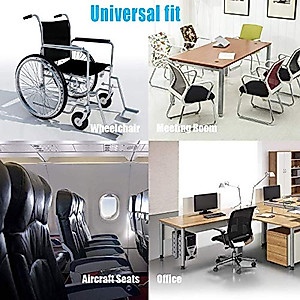 ZNCMRR 2 Pack Office Chair Armrest Pads Covers with Memory Foam Elbow Pillow for Forearm Pressure Relief, Black Arm Rest Covers for Office Chairs, Wheelchair, Comfy Gaming Chair