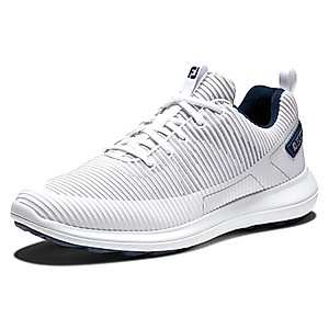 FootJoy Men's FJ Flex XP Previous Season Style Golf Shoes, White, 8 W US