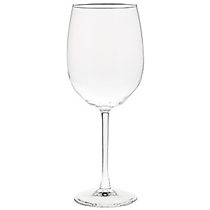 Amazon Basics All-Purpose Wine Glasses, 19-Ounce, Set of 4, Clear