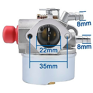 FitBest 640025 640017B Carburetor with 36046 Air Filter Tune up kit for Tecumseh OHH45 OHH50 OHH55 OHH60 OHH65 5.5HP 6.5HP OHH Enduro OHV Engine Lawn Mower Replace 640014 640017 640117 640004 640025A