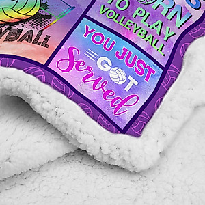 NTMANON Volleyball Blanket,Volleyball Gifts,Volleyball Gifts for Teen Girls Team,Gifts for Volleyball Lovers Blanket,Volleyball Blanket Gifts,Soft Warm Throws Blankets for Home Bedroom Sofa 50"x 60"
