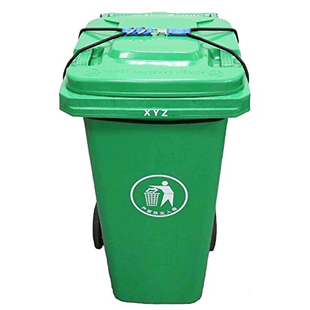 Koolist Trash Can Lid Lock, Suitable for 45 Gallon trash cans ( BIN NOT INCLUDED ). The Heavy Duty Locking System Will Secure Your Garbage Bins against Unwanted entry by Scavenging Animals