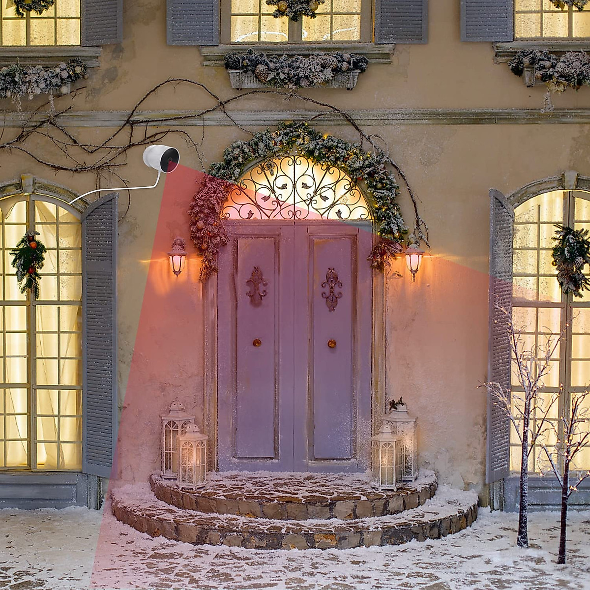 wochel 2Pack Power Cable Compatible with Google Nest Cam Outdoor (Battery), 30Ft/9.1m Weatherproof Outdoor Power Cord Continuously Charging Your Nest Camera (White)