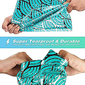 PACKAPRO #0 7x10 Inch Ripple Wave- Teal Poly Bubble Mailer Self Seal Padded Shpping Envelopes Pack of 25 for Jewelry Makeup Supplies