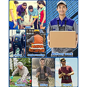 UMANNO Waist Fan 12000mAh Rechargeable,Portable Fan with over 24H Working Time, 9500RPM Strong Airflow Wearable Belt Fan Personal Waist Clip Fan for Clothes Shirt Farm Work Hiking