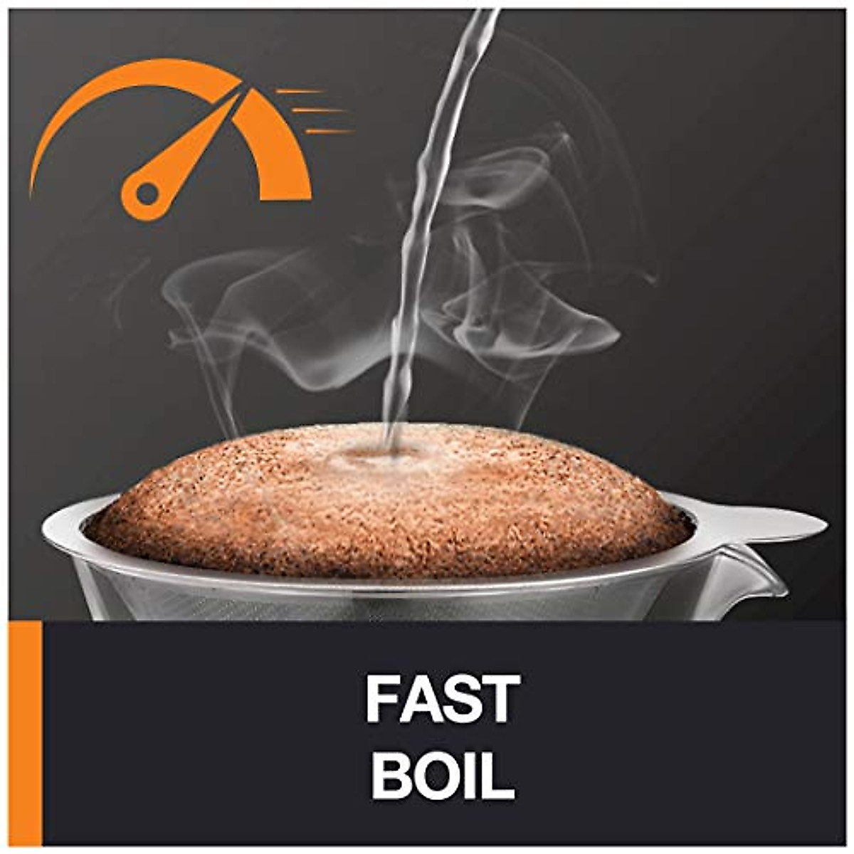 Krups, Electric Kettle, Cool Touch Stainless Steel Interior 1.5 Liter 1500 Watts Fast Boiling, one cup in 80 seconds, Double Wall, Fast Boiling, Auto Off, Keep Warm, Cordless Black