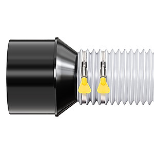 WYNNsky 4 Inch PVC Dust Collection Hose, 10 Feet Vacuum Hose for Woodworking