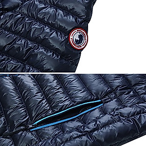 Rokka&Rolla Men's Lightweight Packable Down Jacket Puffer Coat