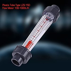 Plastic Tube Type 100 to 1000L H Water Meter Flowmeter LZS 15D with Simple Structure Easy Operation Low Weight Unbreakable and Long Life Span Widely Used in Water Industrial Field