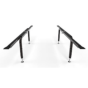 Universal Bed Slats Center Support System | Fully Adjustable Length & Height Tubular Steel with 4 Legs | Fits Full, Queen, King & California King Bed Frames