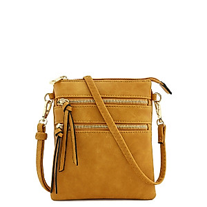 Isabelle Functional Multi Pocket Crossbody Bag (Mustard)