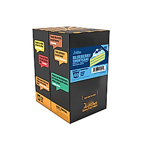 Java Factory Coffee Pods Blueberry Flavored Coffee for Keurig K-Cup Brewers, Blueberry Shortcake, 40 Count