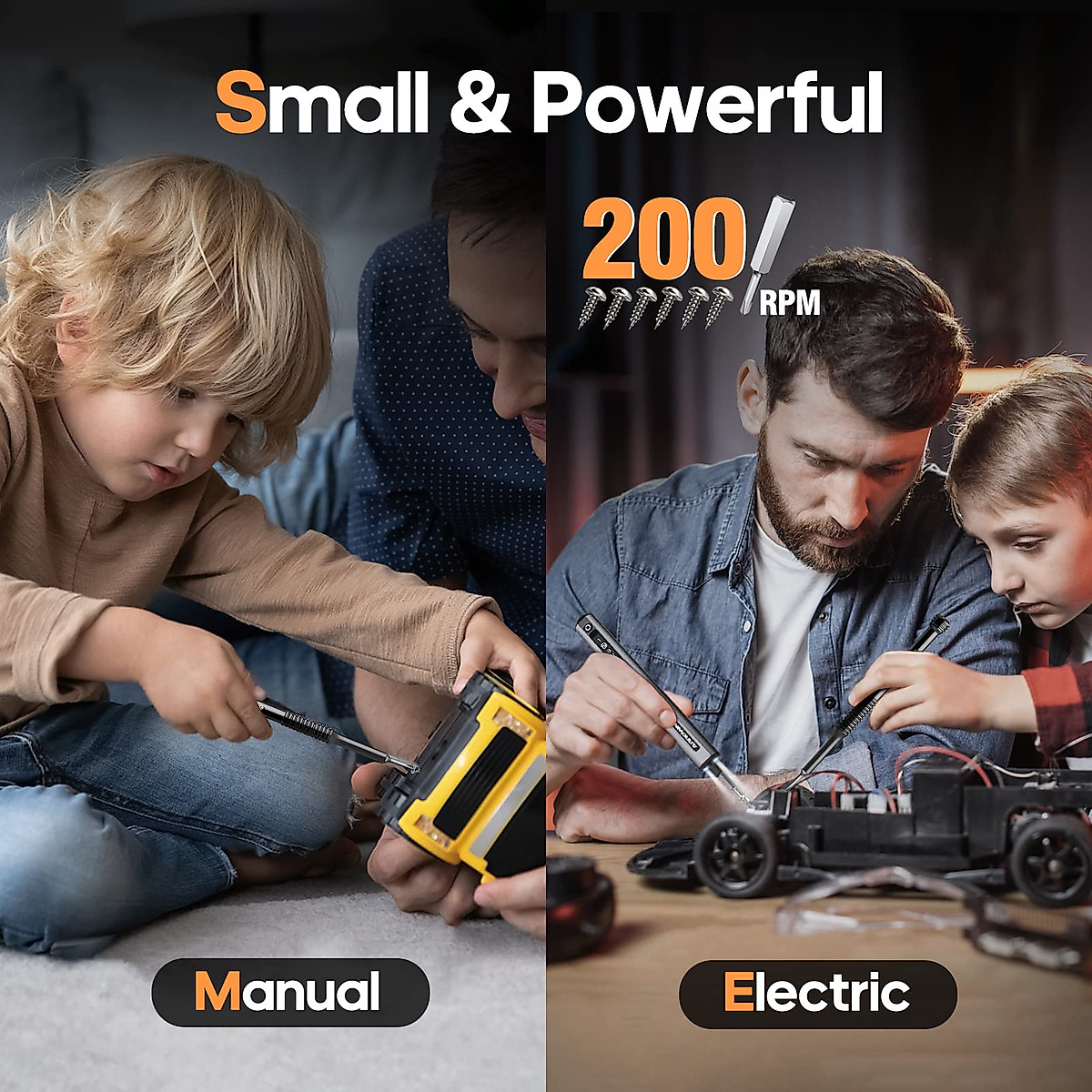 AM ARROWMAX Electric Screwdriver, 102 in 1 Precision Screwdriver w/ 96 Magnetic Bits, 4 Torque Modes, Red Dot, IF Winning Design, Rechargeable Cordless Screwdriver for Phone, Laptop (SES PLUS) Grey