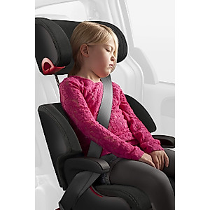 Clek Oobr High Back Booster Seat with Adjustable Headrest, Reclining Design, LATCH System, and Retardant-Free Fabric, Thunder