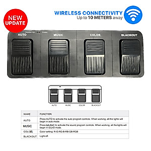 DragonX 4 Gigbar DJ Stage Light Stands with DMX LED, Mobile DJ Lighting Packages, Par Can Spotlight, Sound Activated Strobe for Party, Wedding, Church, DJ Stand for Lights