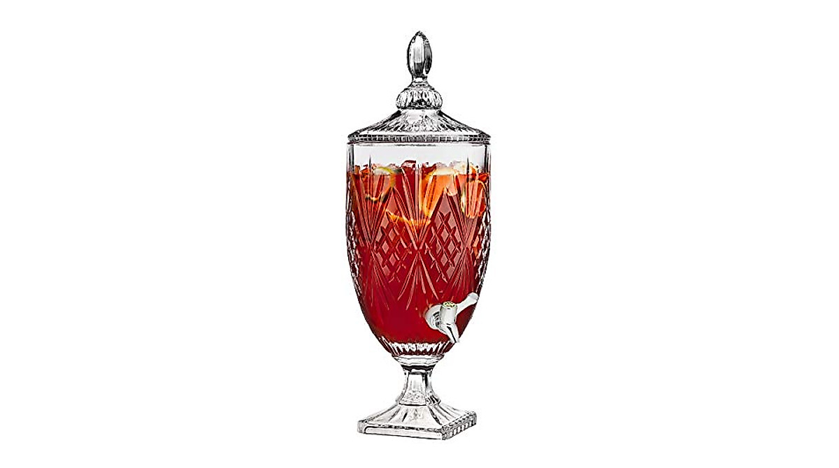 Godinger Dublin Crystal 1-Gallon Iced Beverage Dispenser