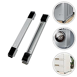 Homoyoyo Furniture Washing Machine Dolly Extendable Appliance Rollers Refrigerator Fridge Appliance Dolly Movers Portable Mini Mobile Washer Dryer Moving Base