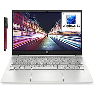 HP 2022 Pavilion 14 Laptop, 14" FHD 400 nits, Intel Quad-Core i7-1195G7 up to 5.0GHz, 32GB DDR4 RAM, 2TB PCIe SSD, WiFi 6, BT, Backlit KB, Fingerprint Reader, Windows 11 Pro, BROAG 64GB Flash Stylus