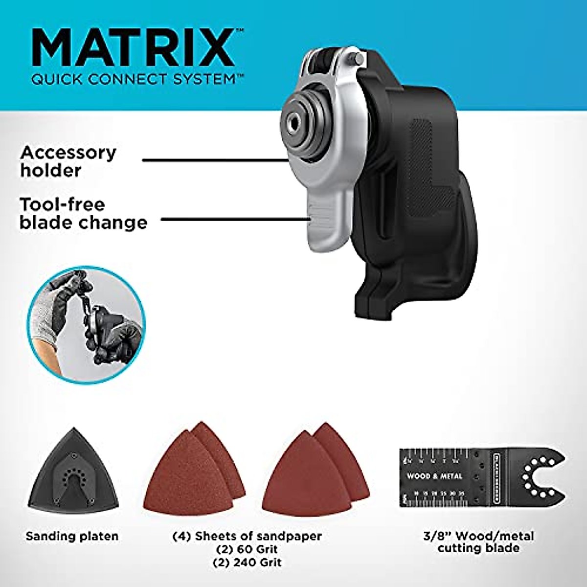 BLACK+DECKER Matrix Oscillating Tool Attachment (BDCMTO)