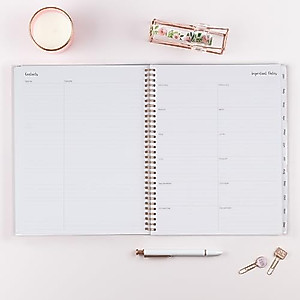 Blue Sky 2024 Weekly and Monthly Planner, January - December, 8.5" x 11", Frosted Cover, Wirebound, Joselyn (110394-24)