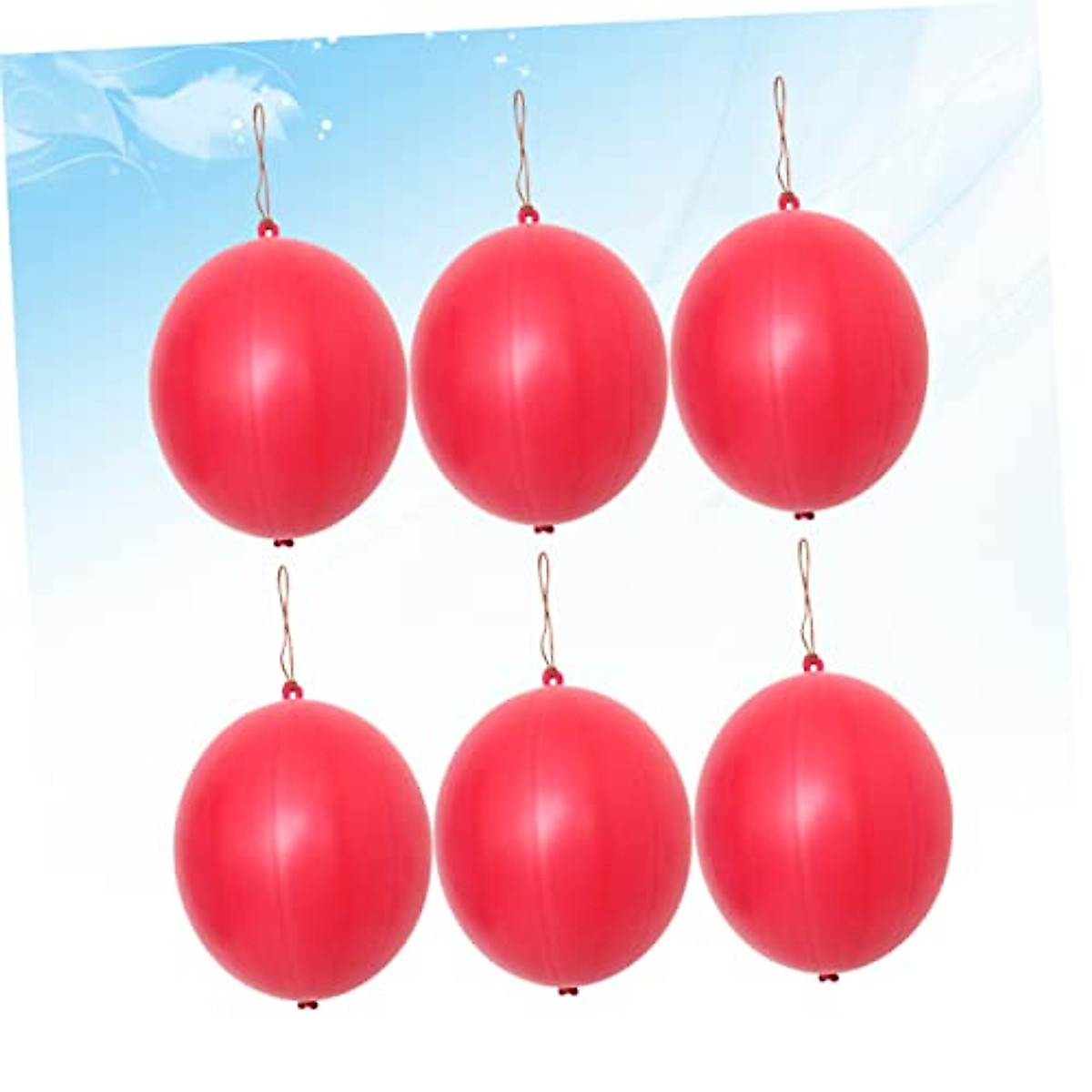 TOGEVAL 10pcs Round Balloons Mylar Punch Balloon Ballooning Toy Film Punch Balloons Party Punch Balloons Punch Balls Child Red Emulsion Boxing Ball Latex Balloons Punch Ballons for Party