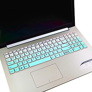 MUBUY Keyboard Cover for Lenovo IdeaPad 3 15 15.6 17.3 |Lenovo Yoga C740 C940 15.6 |Lenovo Ideapad 320 330 330s 340s 520 S540 720s 130 S145 L340 S340 V330 V130 |ThinkBook 15 -Mint Green