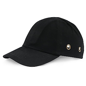 Safety Bump Cap Baseball Hat Style Lightweight Head Protection Cap Hard Hat for Men Women (Classic Black)