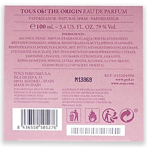 Tous Oh The Origin Women EDP Spray 3.4 oz