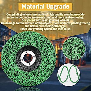 LAIWOO Strip Discs Stripping Wheel for Angle Grinder 4'' x 5/8'', Rust Remover Wheel Abrasive Disc Clean and Remove Paint Coating Rust Welds Oxidation (5 Pack)