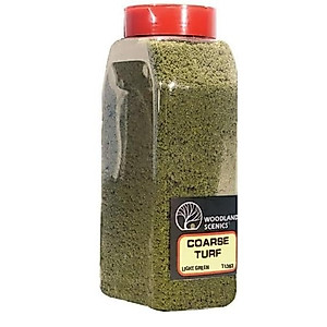 Make Your Day Bundle, Woodland Scenics Coarse Turf Shakers - Light Green and Medium Green with Scenic Cement, Scenic Sprayer, and MYD Paintbrushes