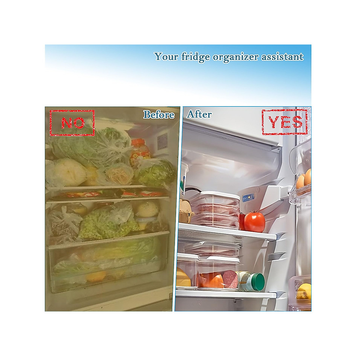 Nagyphgar Deli Meat Container for Fridge, Cold Cuts Container with Food Clip, Bacon Lunch Meat Container for Refrigerator, Stackable Food Storage Boxes with Lid, Cheese Storage Container, BPA Free