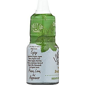 Lively Up Your Breath Premium Breath Freshener Liquid Drops with Organic Ingredients - Original Mint 3 Pack
