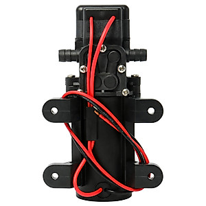 Amarine Made Fresh Water Pump Self Priming Sprayer Pump Water Pressure Pump 12V DC 1.2 GPM 35 PSI Diaphragm Pump for Caravan RV Marine Fishing Boat