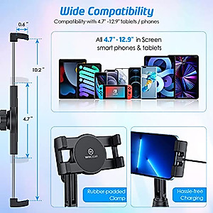 WixGear Cup Tablets Holder for Car, Car Cup Holder Tablet and Phone Mount Adjustable Automobile Cup Holder Smart Phone Cradle Car Mount (New & Sturdy Design)