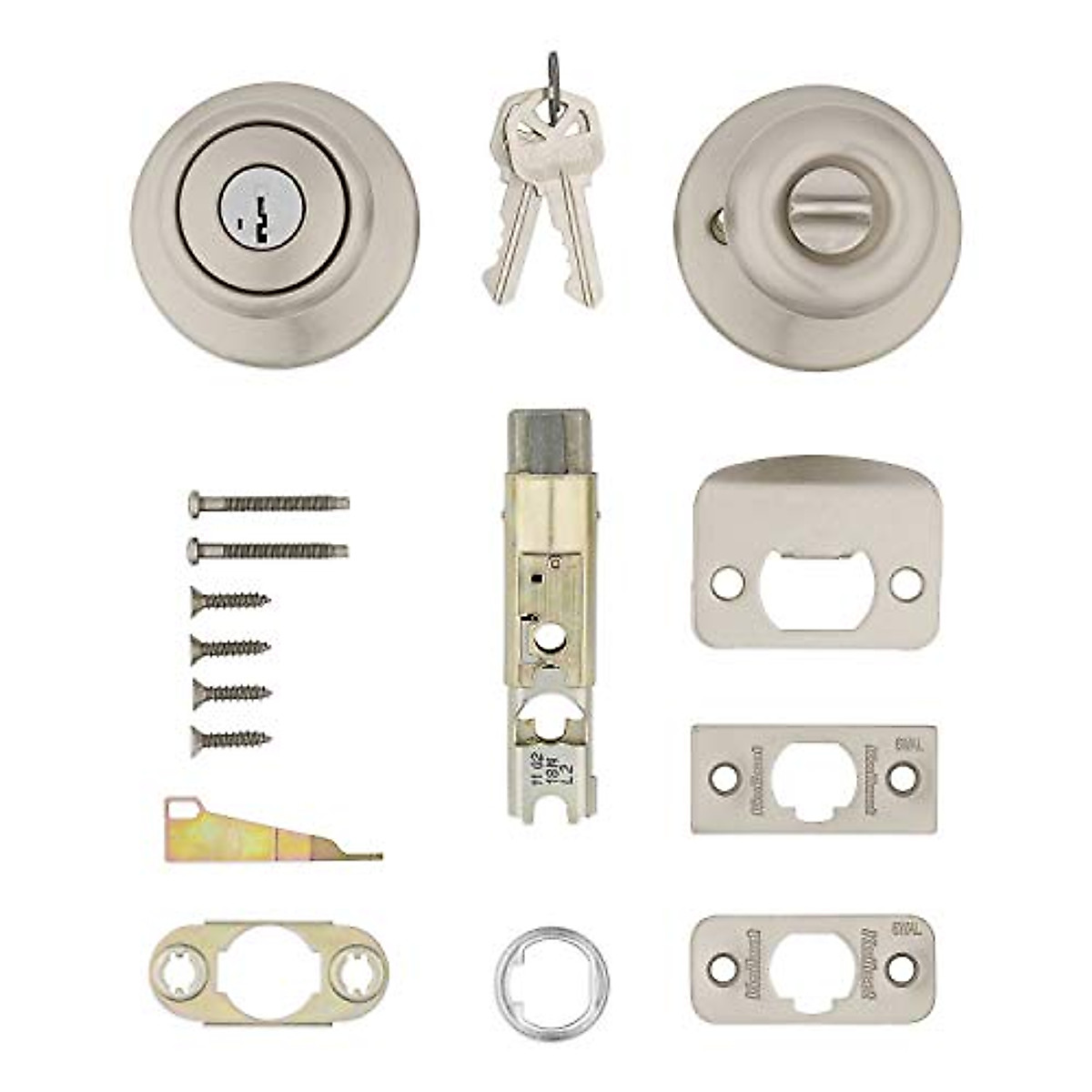 Kwikset 94002-934 Tylo Entry Knob Featuring Smartkey Re-Key Security, Satin Nickel