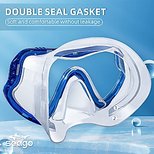 Kids Swim Goggles for Boys Girls Youth Swimming Goggles with Nose Cover Scuba and Silicone Swim Mask Anti-Fog No Leak 180° Panoramic Clear View Tempered Glasses Water Pool Goggles for Teens 6-14 8-12