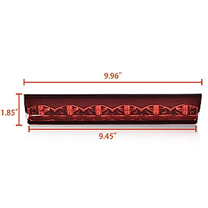 GRAND ORANGE LED New Truck cap Compatible with Topper, Leer, ARE,CENTURY Clear Third Brake Light Mount 3rd Brake Lamps