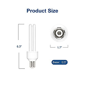 E27 15W U Type Replacement Bulb for 15W Bug Zapper, Compatible with HOMESUIT, Yluces, POWIFY, Keuomy, YISSVIC, and Other Models (2 Pack)