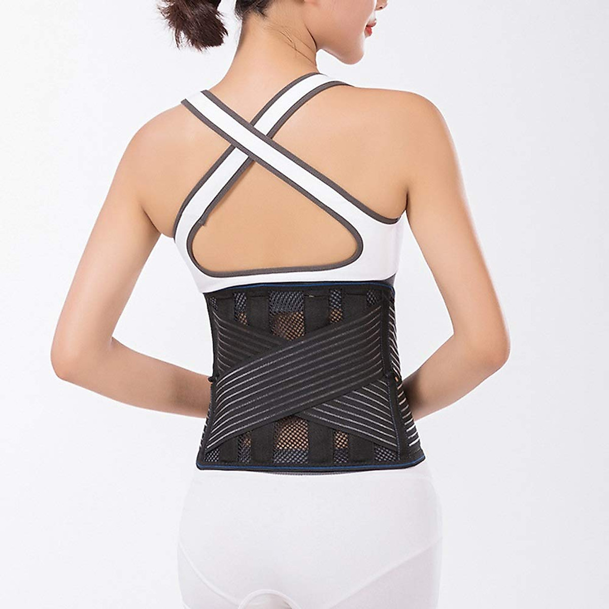 LSRRYD Lower Back Belt for Squats Back Support Belt Back Support Brace Adjustable Neoprene Lumbar Support Belt for Pain Relief and Injury Prevention (Size : XL)