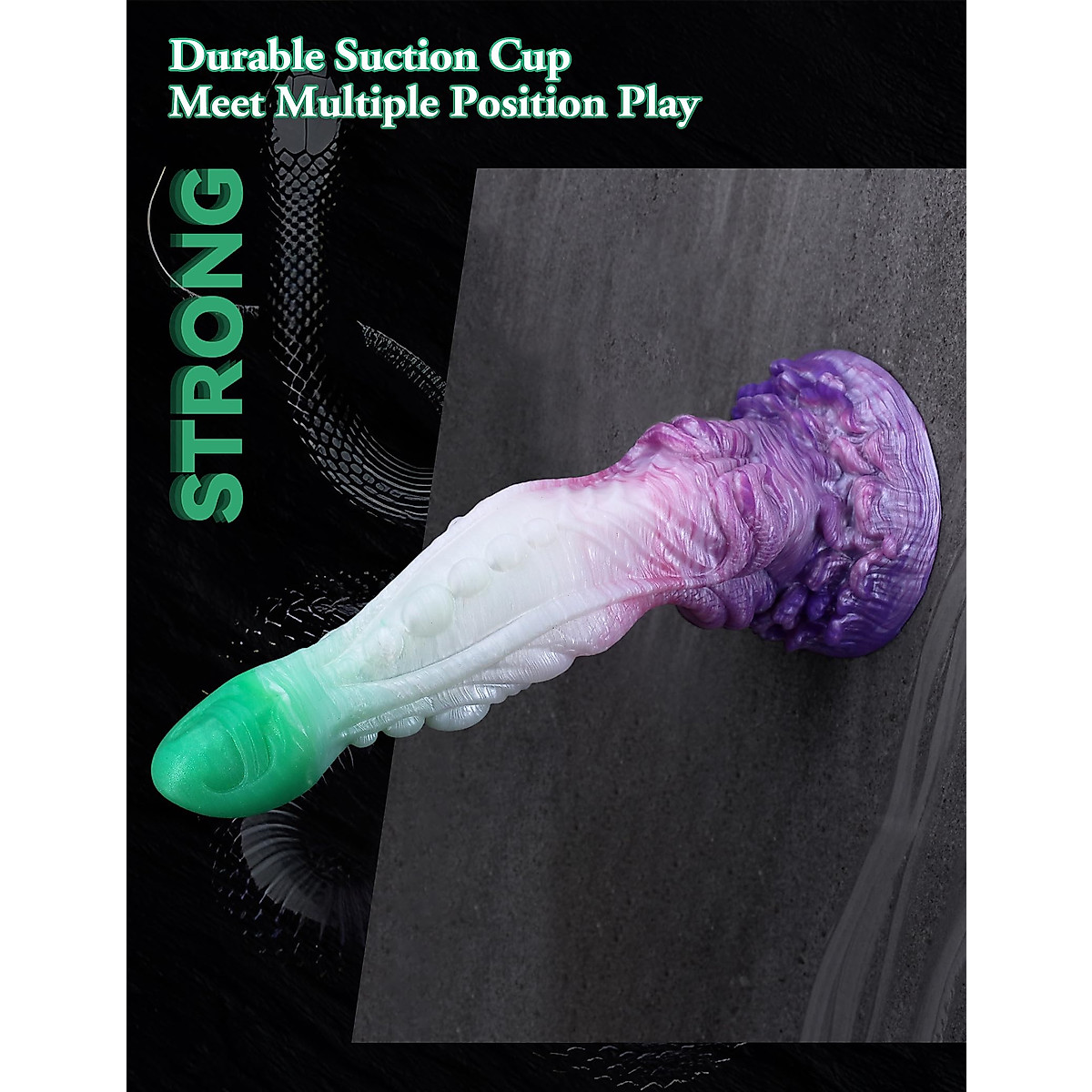 Realistic Thick Dragon Dildo with Knot, 10inch Long Monster Dildos Silicone Fantasy Dildo Anal Plug Toys for Women and Men Couples