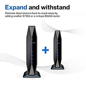 Linksys AX1800 Wi-Fi 6 Router Home Networking, Dual Band Wireless AX Gigabit WiFi Router, Speeds up to 1.8 Gbps and coverage 1,500 sq ft, Parental Controls, maximum 20 devices (E7350)