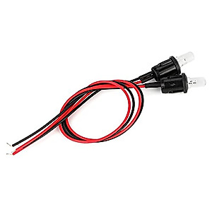 EBTOOLS for car Alarm led Light Fake car Alarm, Blinking led car Alarm Light 1 Pair DC 12V Car LED Alternating Alarm Dash Mount Light Flashing red led 12v