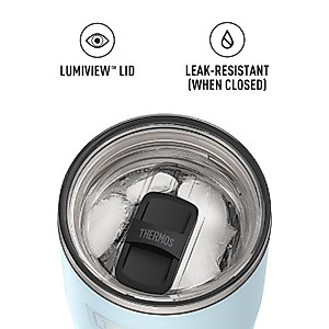 THERMOS ICON SERIES, Stainless Steel Cold Tumbler with Slide Lock, 24 Ounce, Glacier