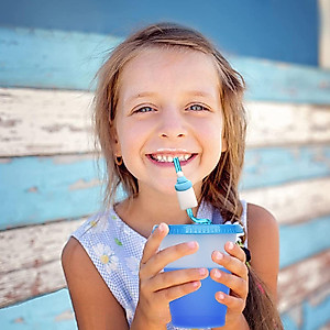 24 Reusable Baby Bottle Plastic Straws for Girls Boys Baby Shower Party Gift Favors with 2 Cleaning Brushes