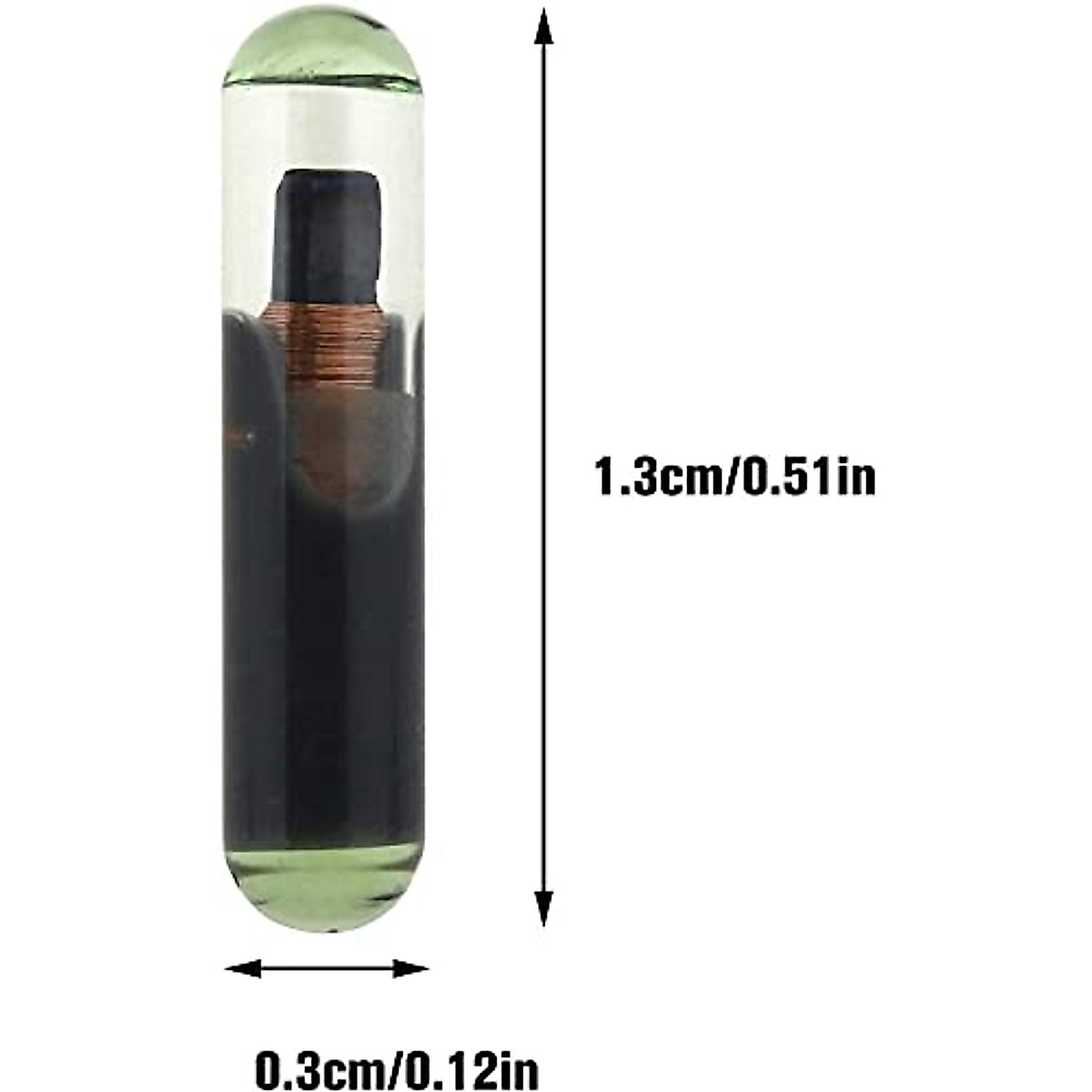 Auto-plaza 4 pcs Car Key Fob Chip, Blank Coding Compatible with Volkswagen VW Alfa Vauxhall Fiat Seat ID48 (T6)