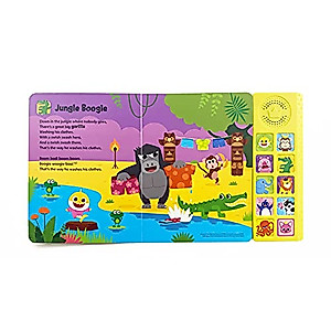 Baby Shark Nursery Rhymes & Animal Songs 10 Button Sound Book | Baby Shark Toys, Baby Shark Books | Learning & Education Toys | Interactive Baby Books for Toddlers 1-3 | Gifts for Boys & Girls