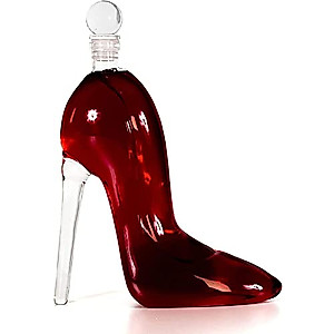 Heel Stiletto High Heels Shape Decanter Whiskey and Wine Decanter with Stopper - Handcrafted High Heel Decanter for Wine Liquor Rum Bourbon Tequila, Elegant Decanter Gifts for Women - Copyright Design