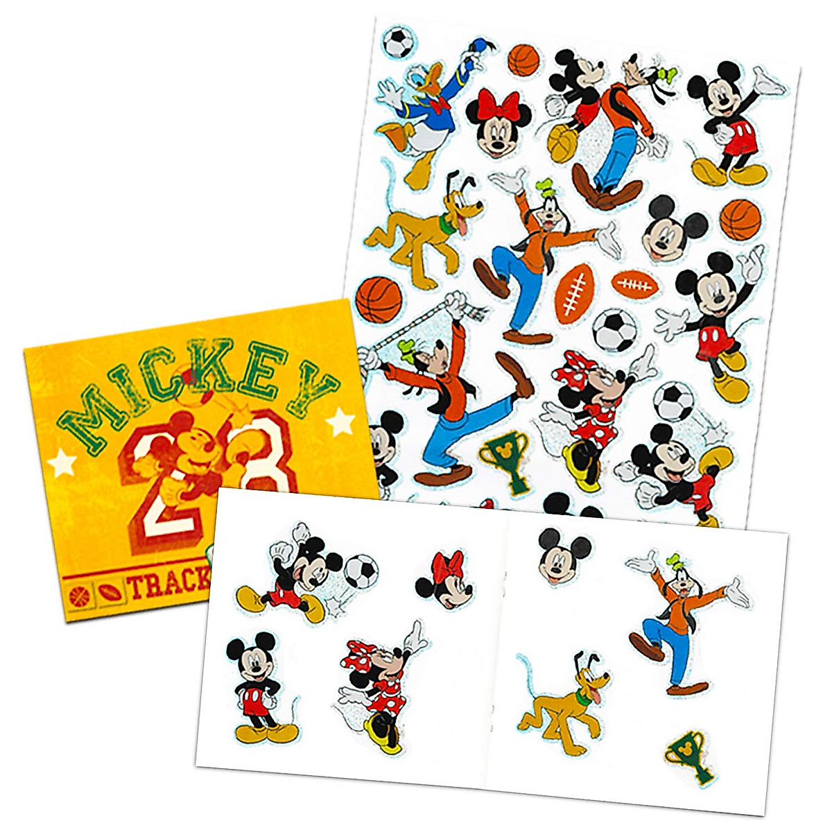 Minnie Mouse Mini Backpack for Girls - Bundle with 11 Inch Minnie Backpack, Disney Look and Find Activity Cards Tin Lunch Box with 2 Disney Hidden Pictures Board Booklets